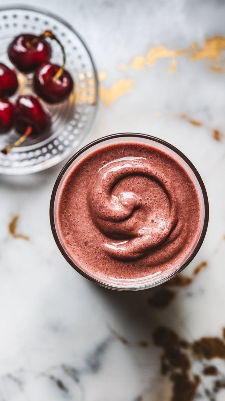 Cherry Chocolate Protein Shake
