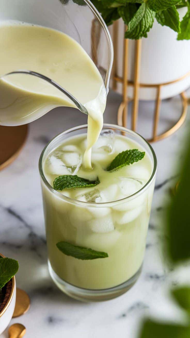 Cucumber Mint Milk Tea