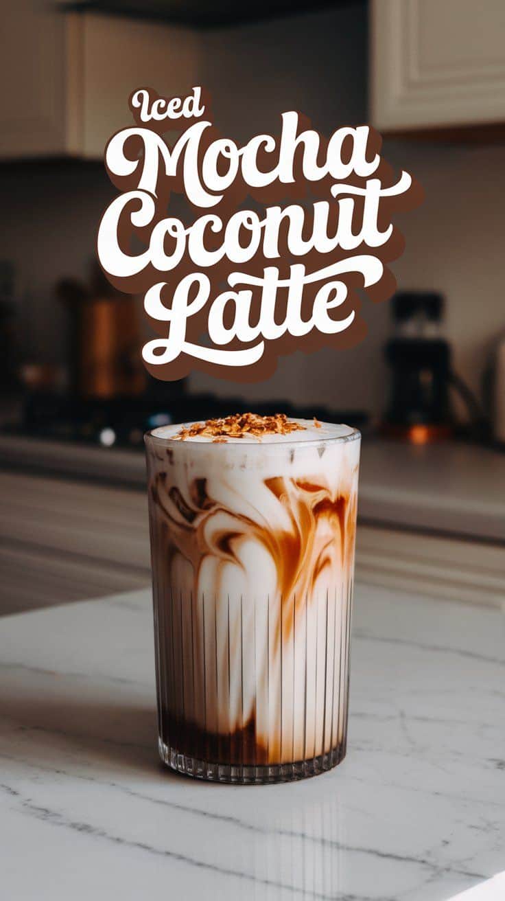 Iced Mocha Coconut Latte