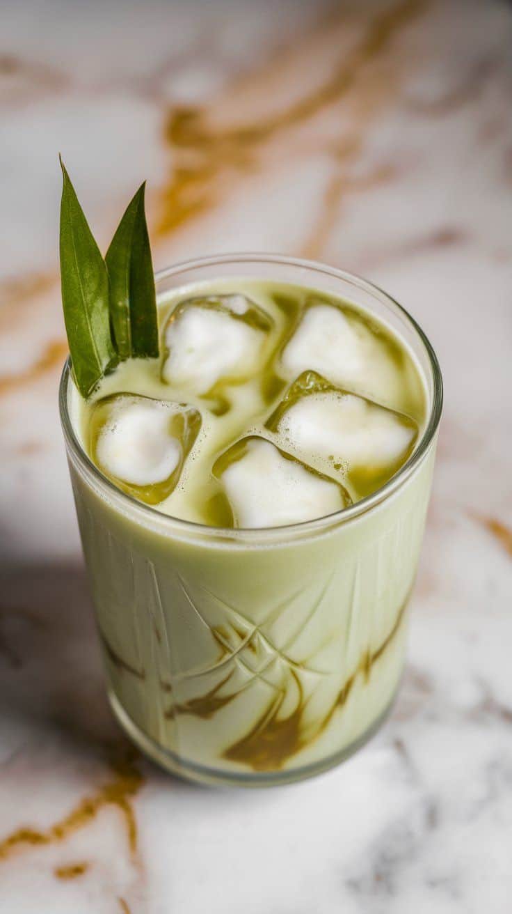 Pandan Coconut Milk Tea