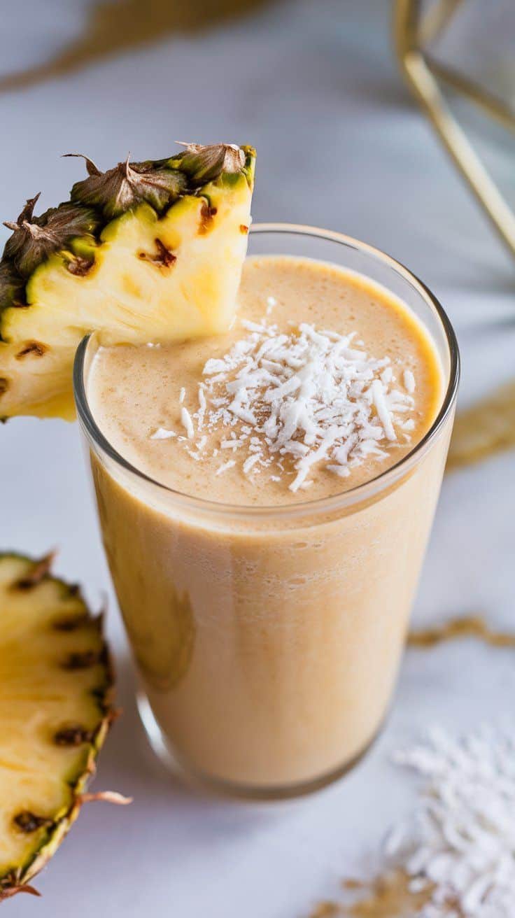 Pineapple Coconut Protein Shake