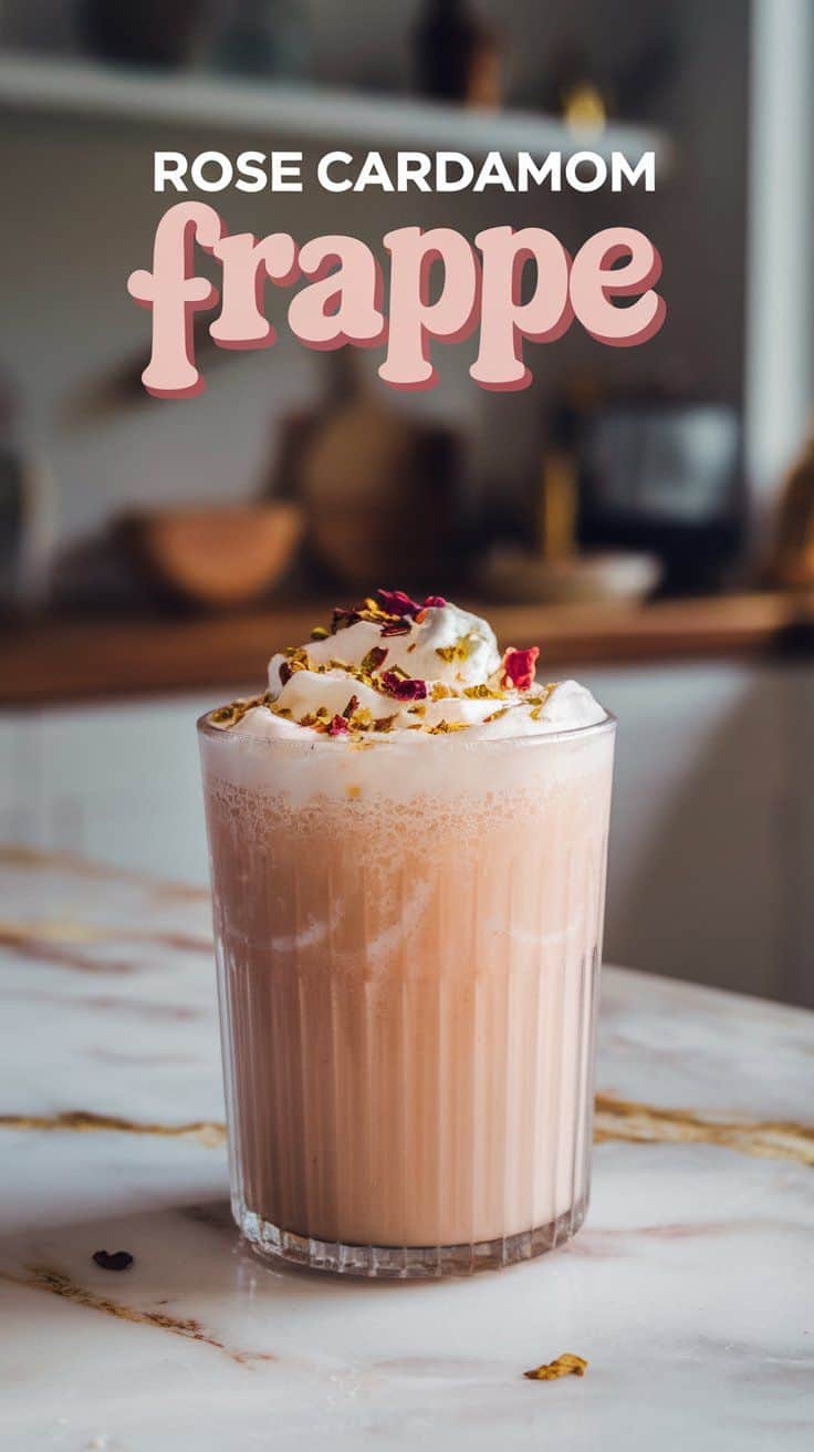 🌸 Rose Cardamom Frappe