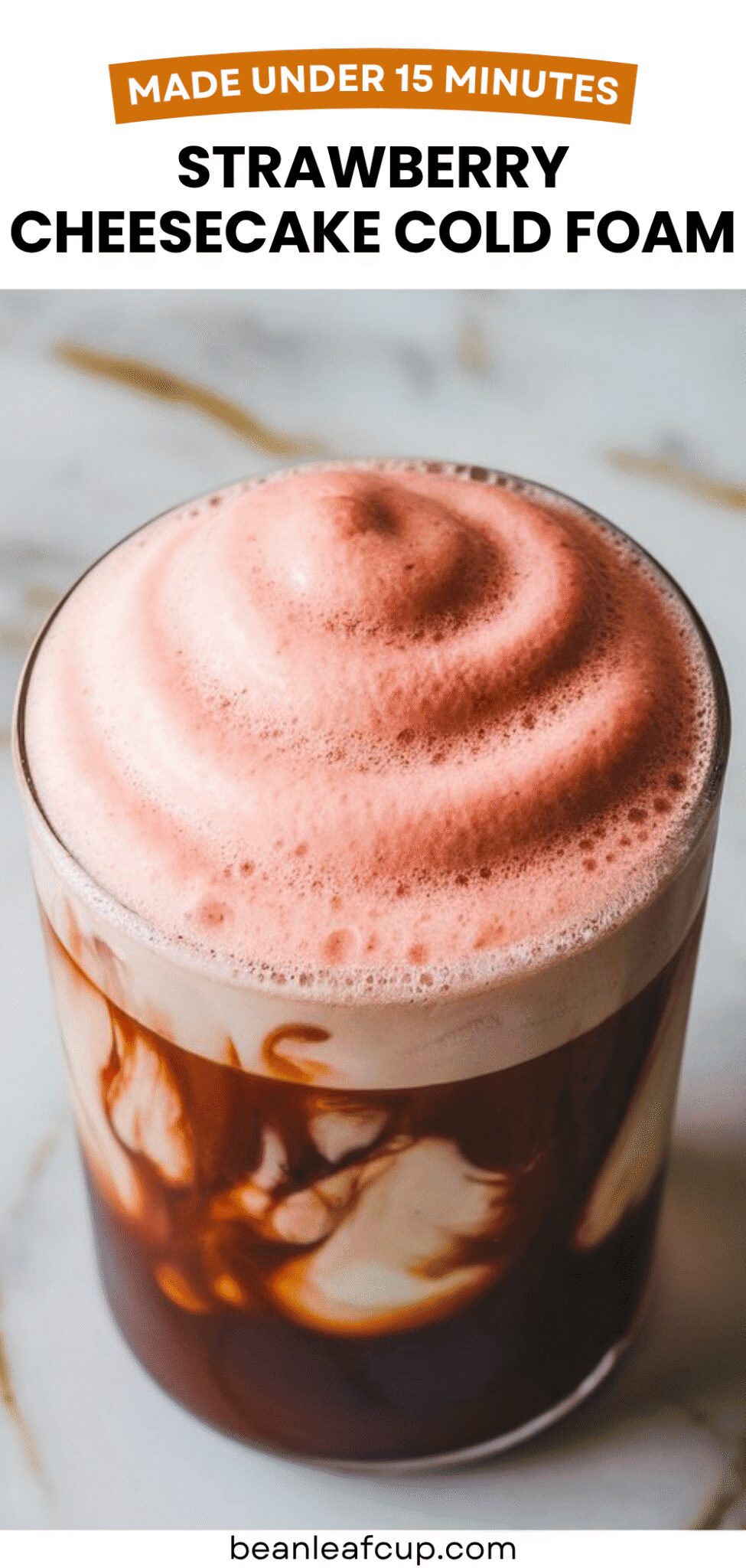 Strawberry Cheesecake Cold Foam Recipe