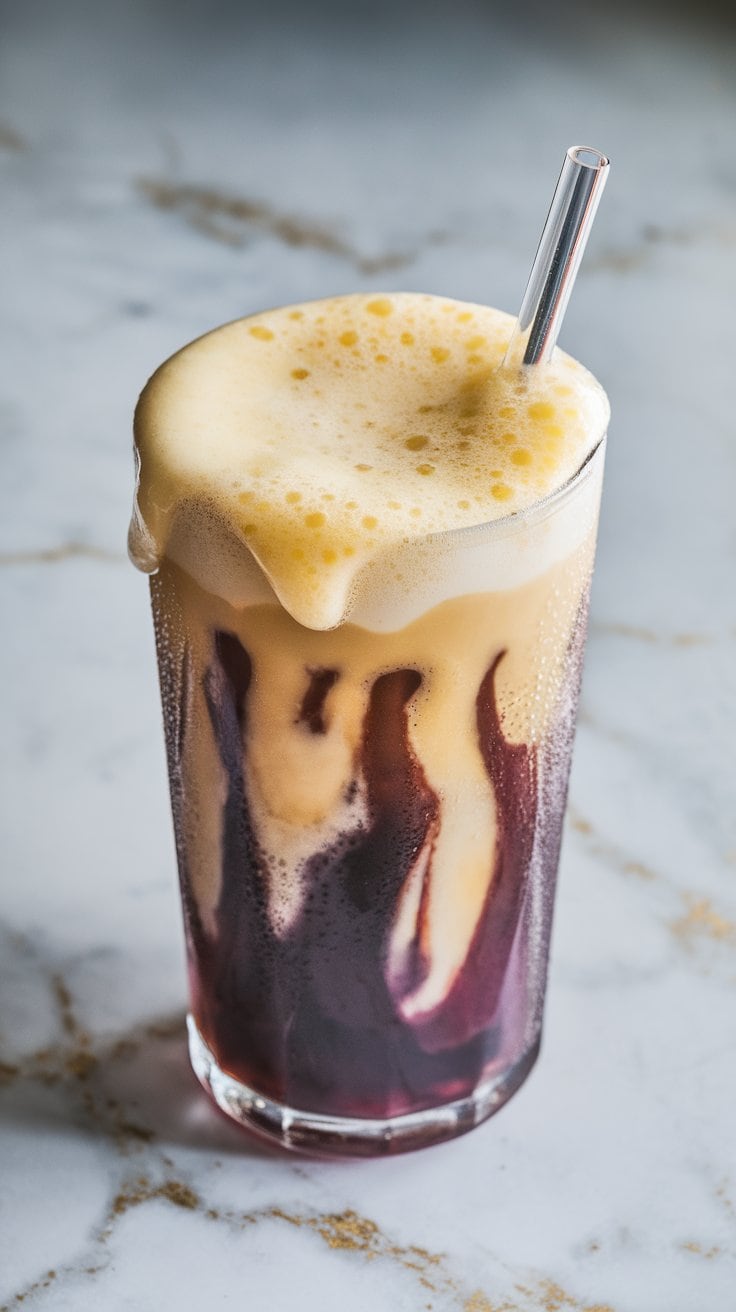 Cheese Foam Grape Milk Tea