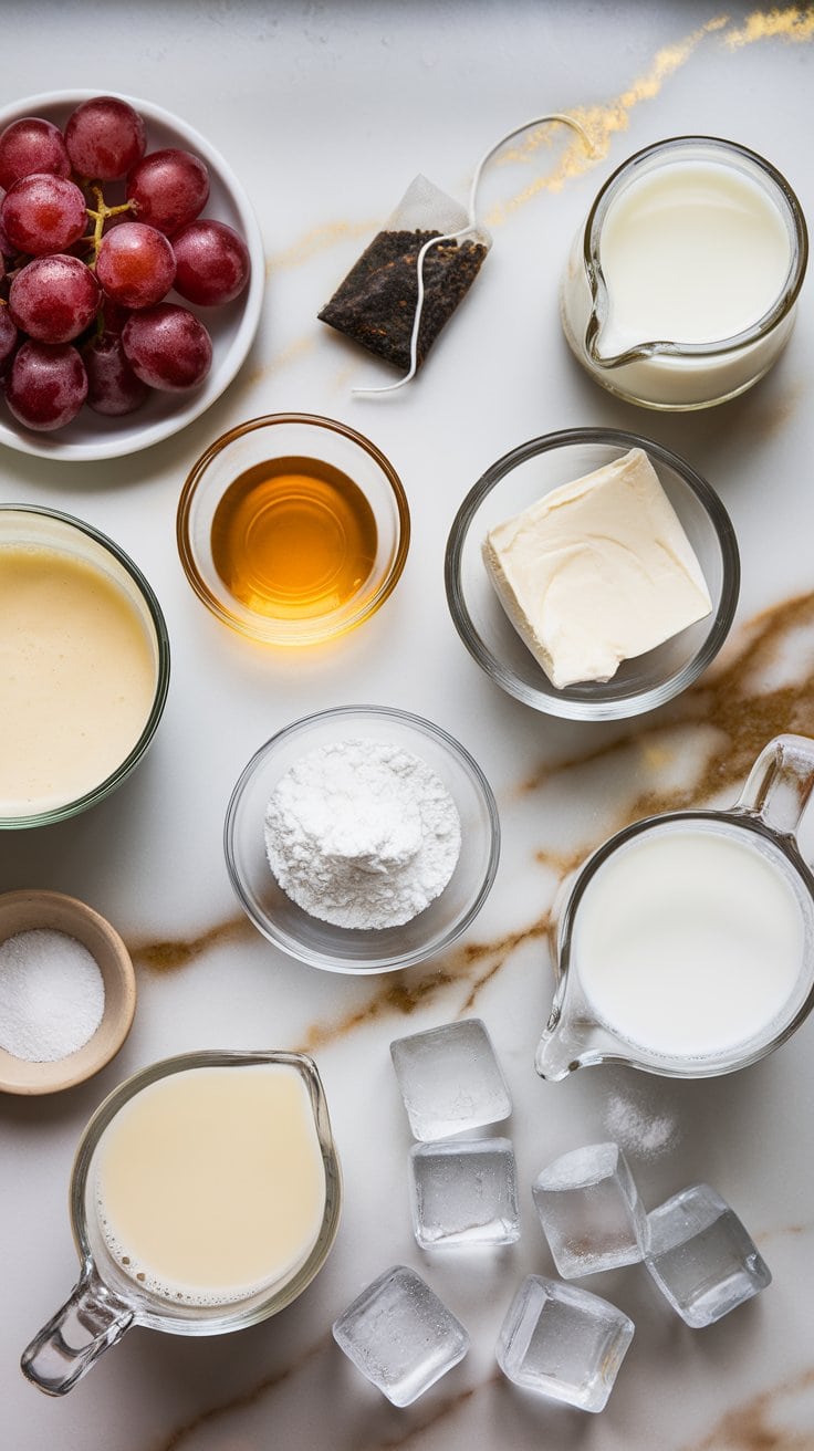 Cheese Foam Grape Milk Tea