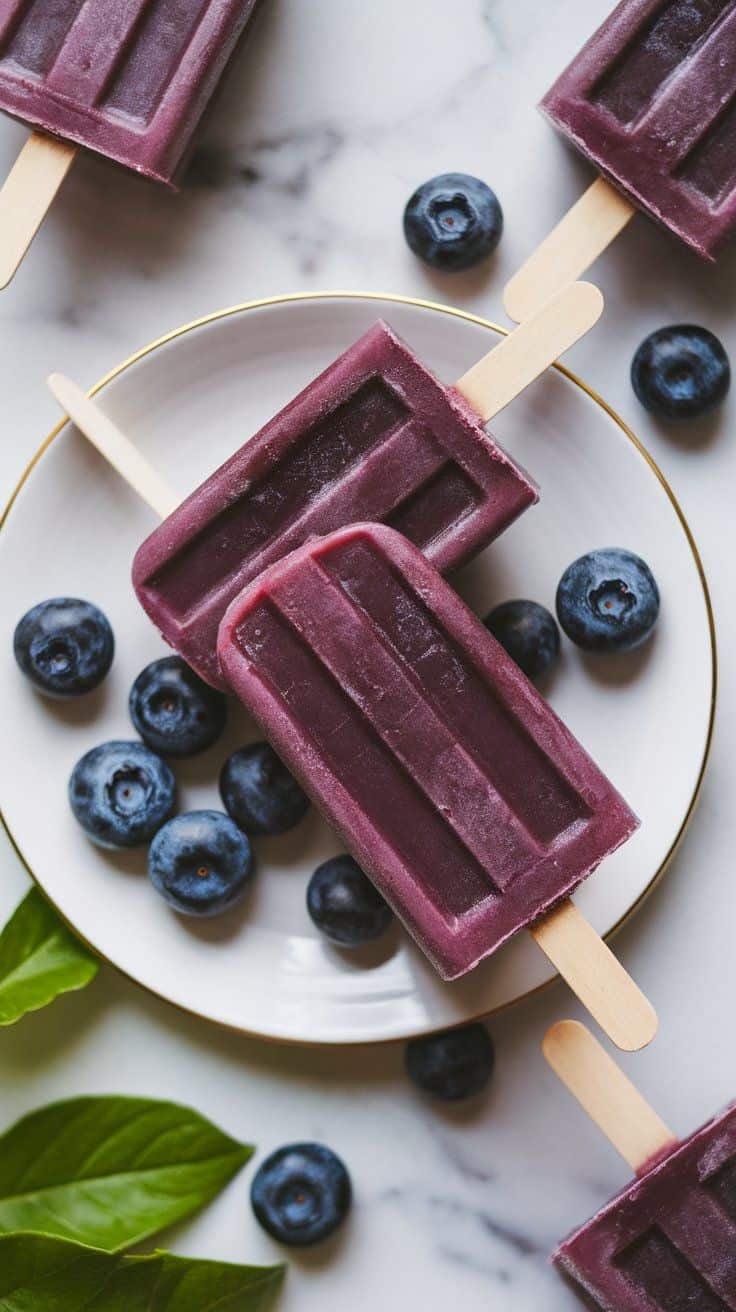 Mulberry Honey Popsicles