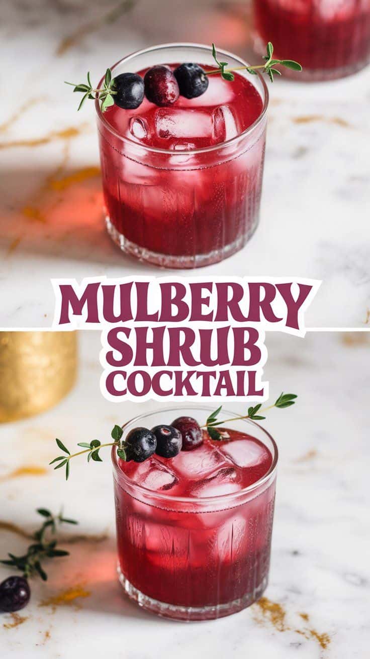Mulberry Shrub Cocktail