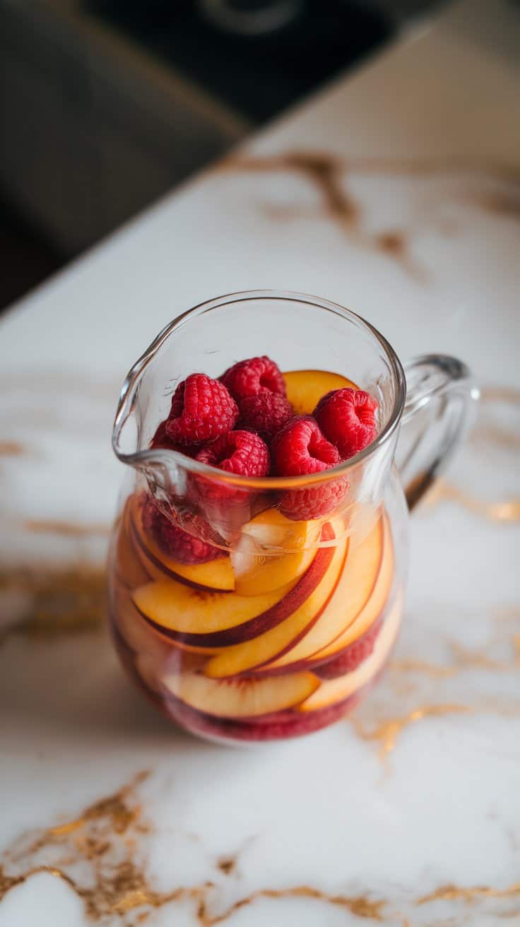 🍑 Peach Rosé Sangria