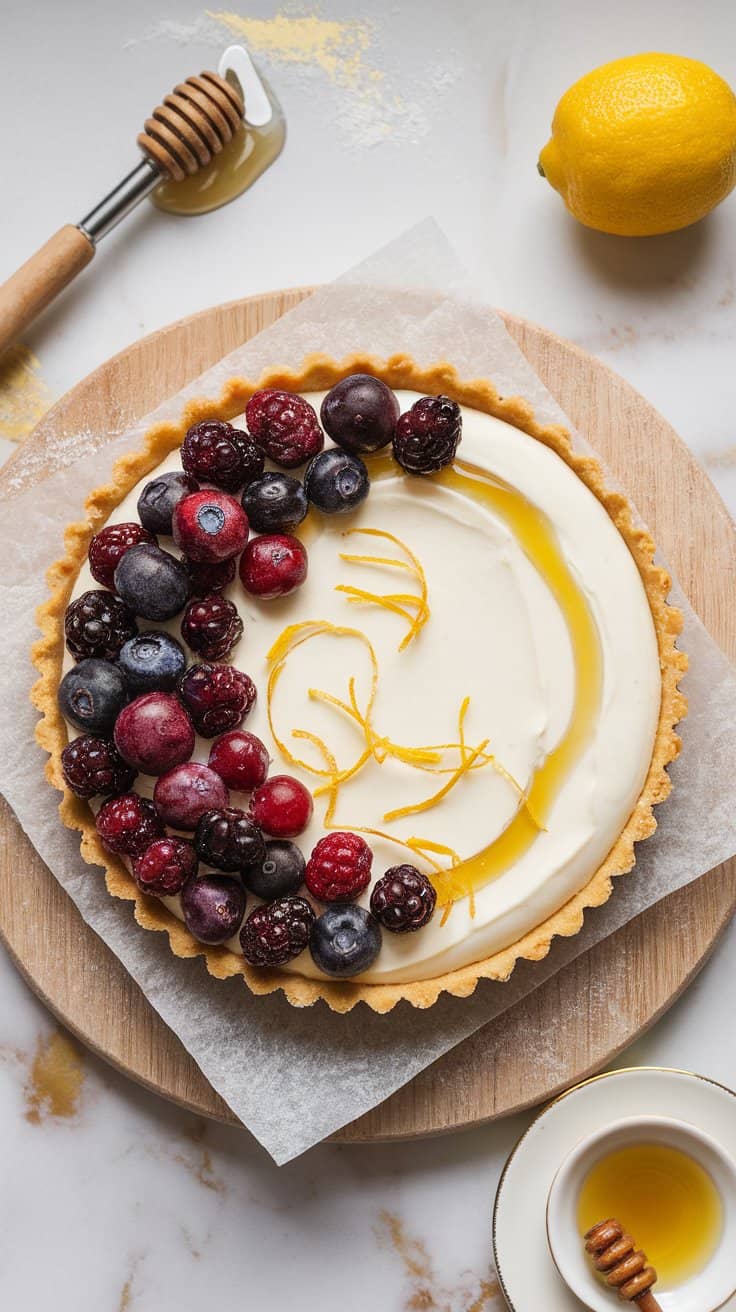 Mulberry Mascarpone Tart