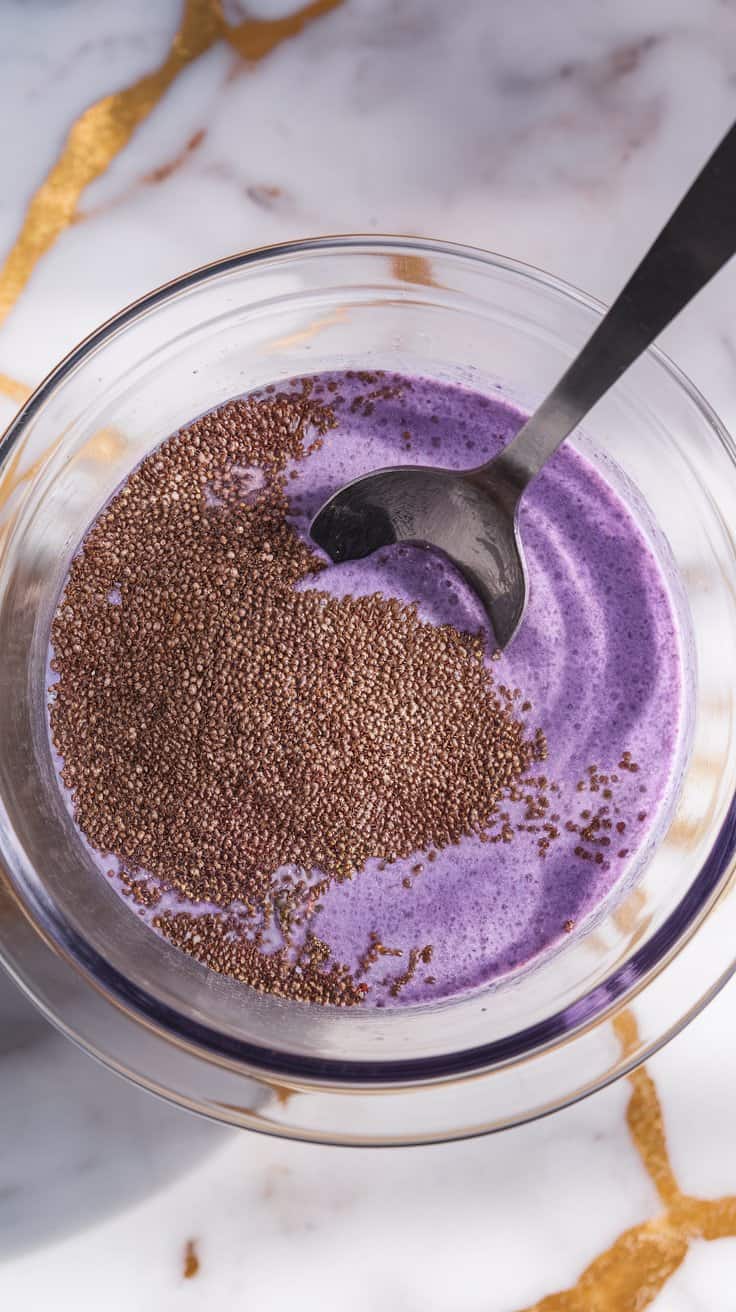 Ube Chia Seed Pudding