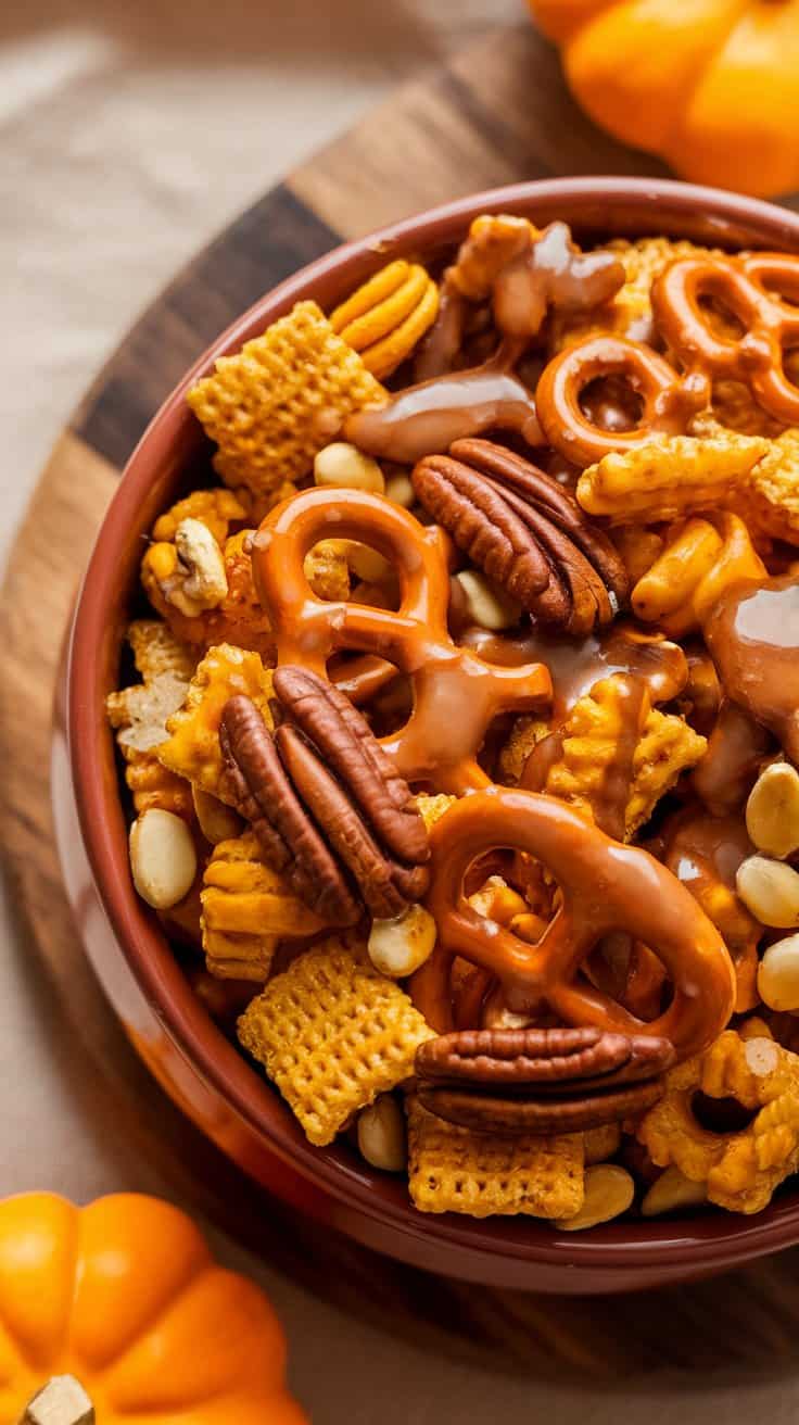 Pumpkin Spice Chex Mix - Bean Leaf Cup