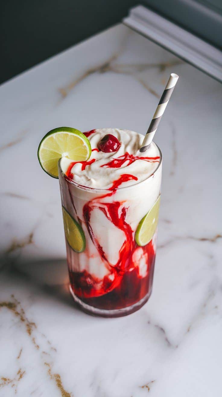Cherry Lime Frost Dirty Soda