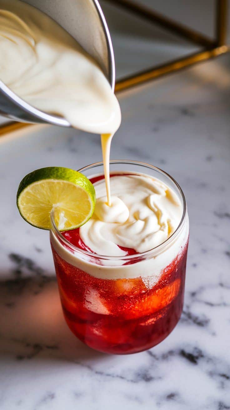 Cherry Lime Frost Dirty Soda