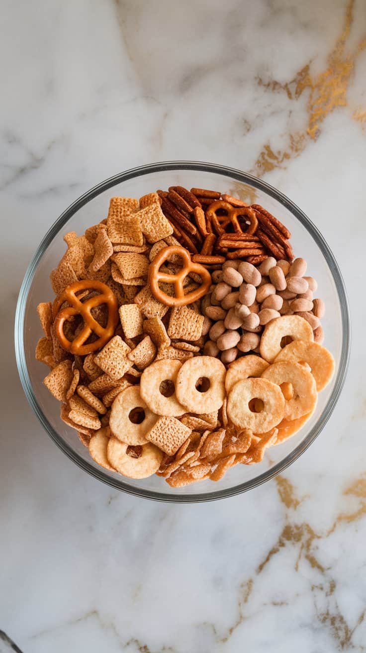 Texas Trash Spicy Chex Mix