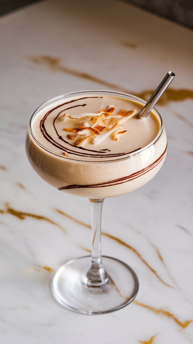 Chocolate Piña Colada – A Boozy Dessert Cocktail Twist 🍍🍫