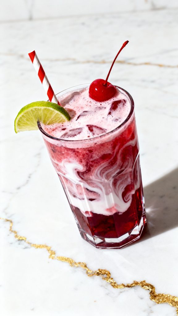 Cherry Lime Frost Dirty Soda