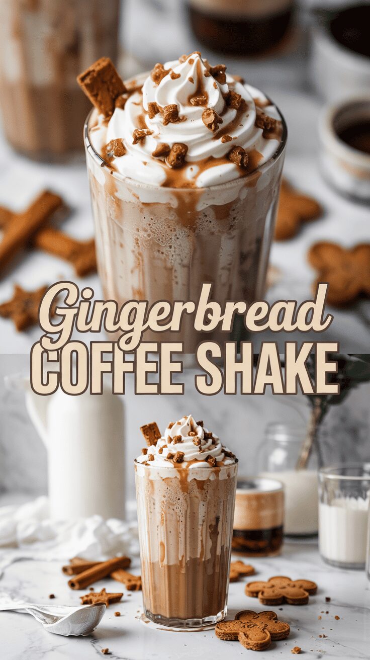 Gingerbread Coffee Shake - Bean Leaf Cup