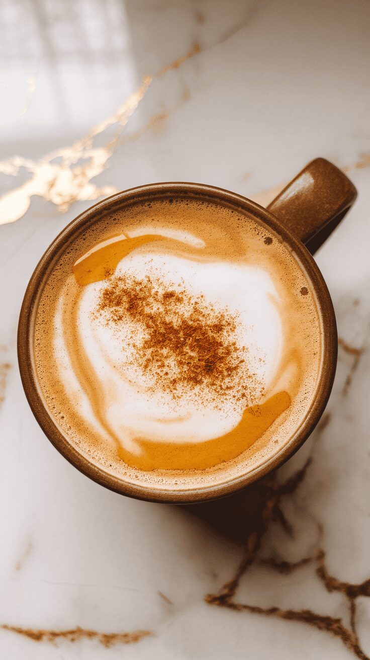 Spiced Honey Latte - Bean Leaf Cup