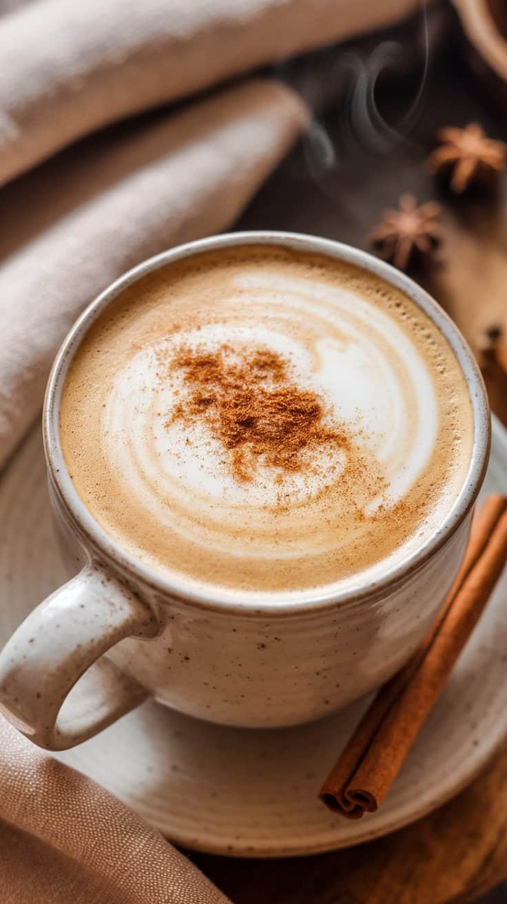 Spiced Honey Latte - Bean Leaf Cup