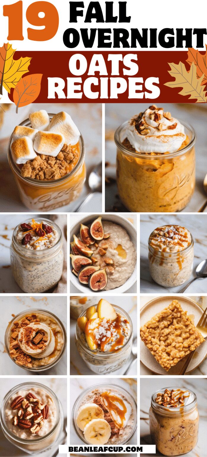 19 Hearty Fall Overnight Oats Recipes For A Healthier Breakfast Routine