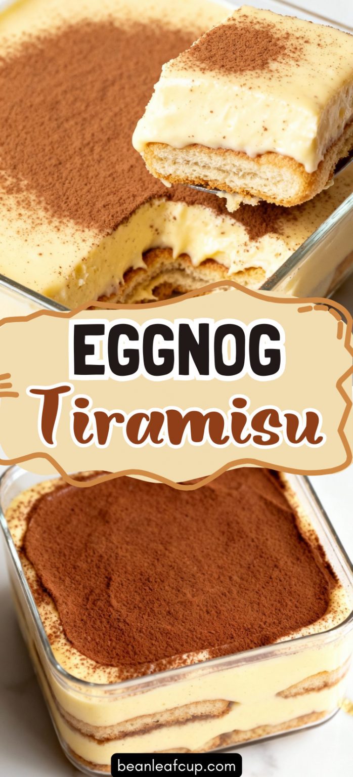 Eggnog Tiramisu - Bean Leaf Cup