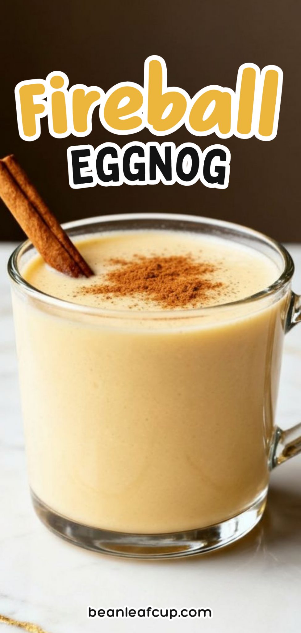 Fireball Eggnog - Bean Leaf Cup