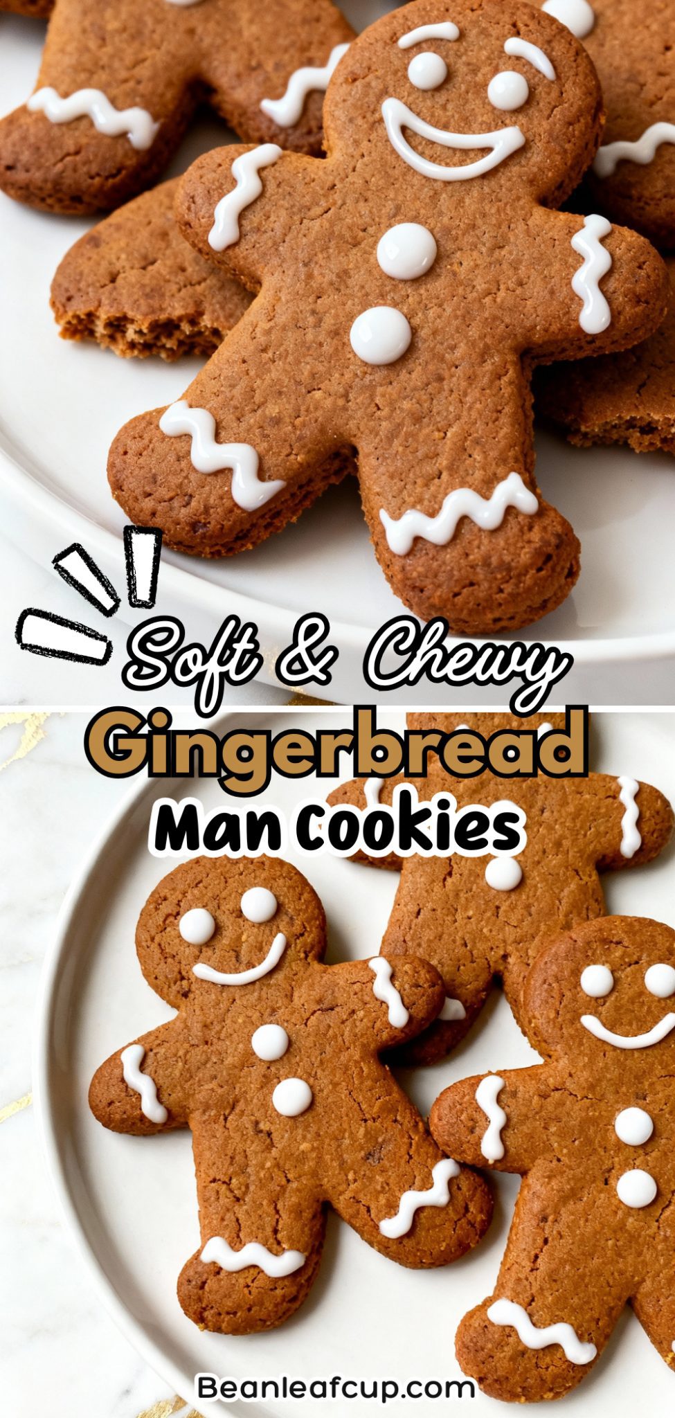 Soft & Chewy Gingerbread Man Cookies