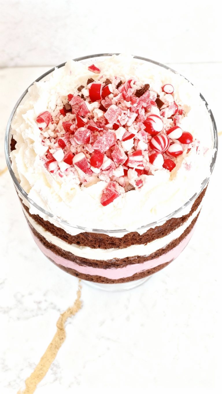 Christmas Peppermint Trifle