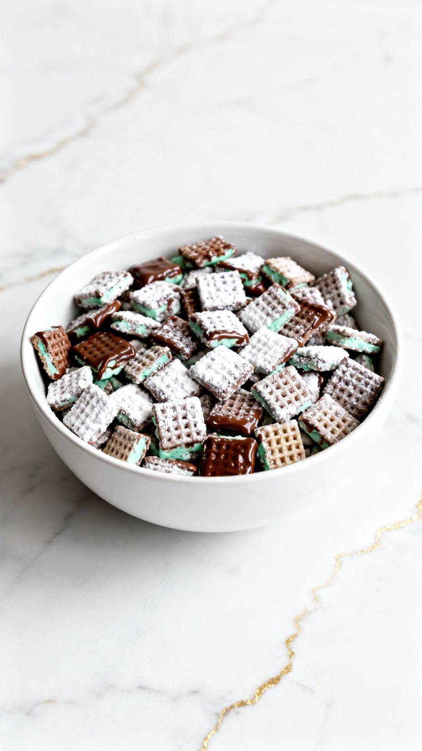Mint Chocolate Puppy Chow