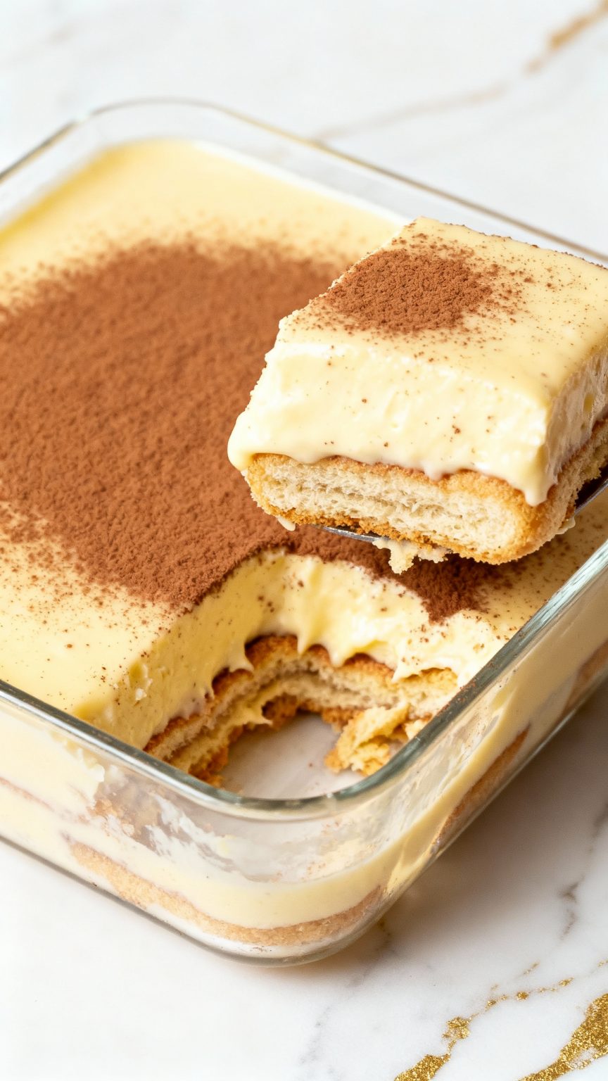 Eggnog Tiramisu - Bean Leaf Cup