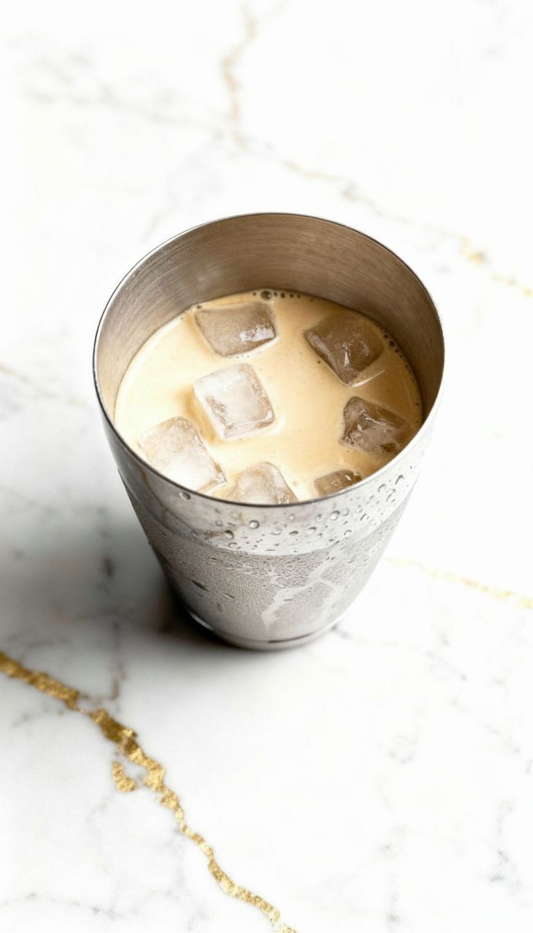 Amaretto Eggnog Cocktail - Bean Leaf Cup