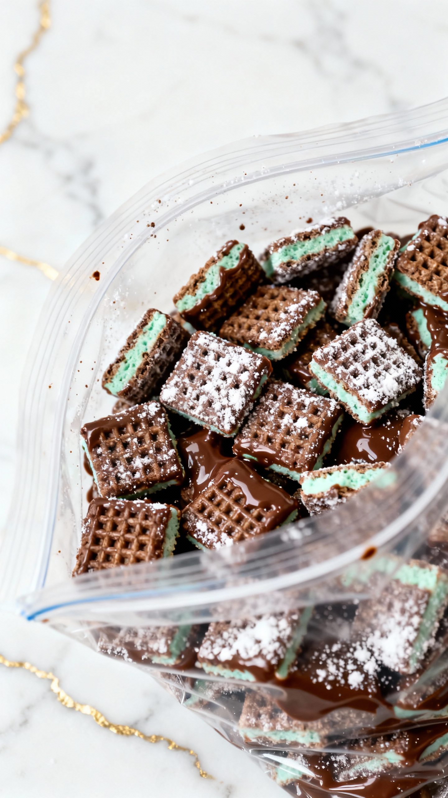 Mint Chocolate Puppy Chow
