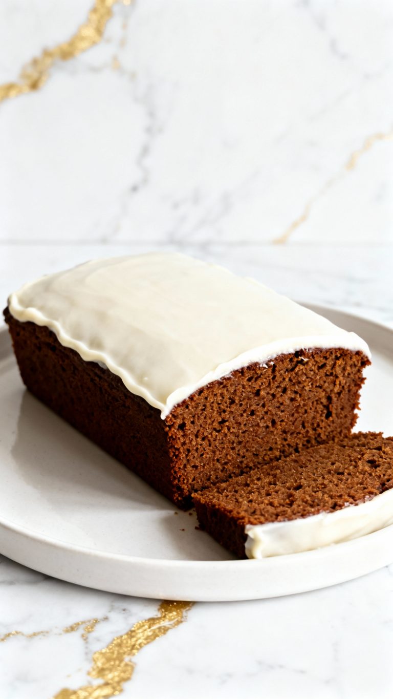 Iced Gingerbread Loaf Cake