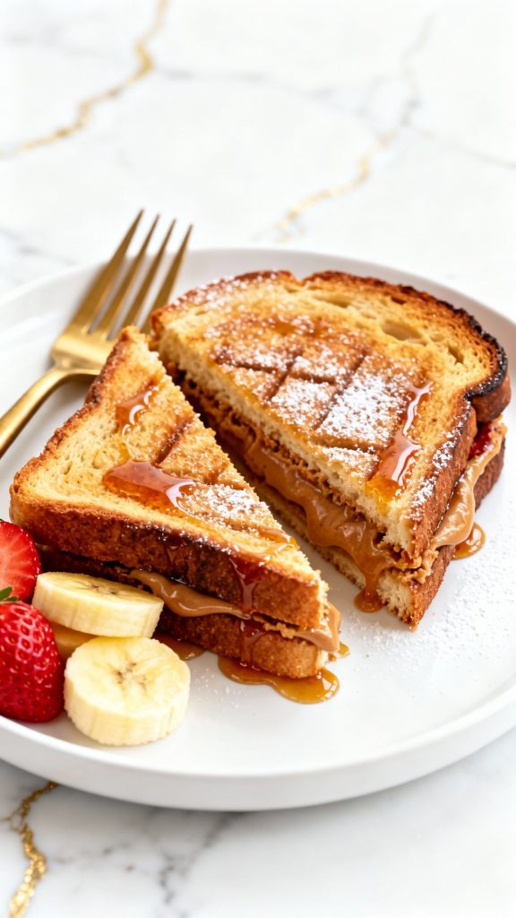 Biscoff Stuffed French Toast