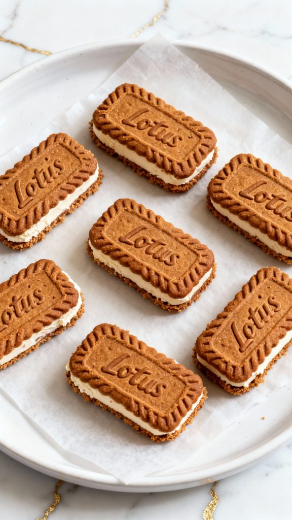 Biscoff Ice Cream Sandwiches