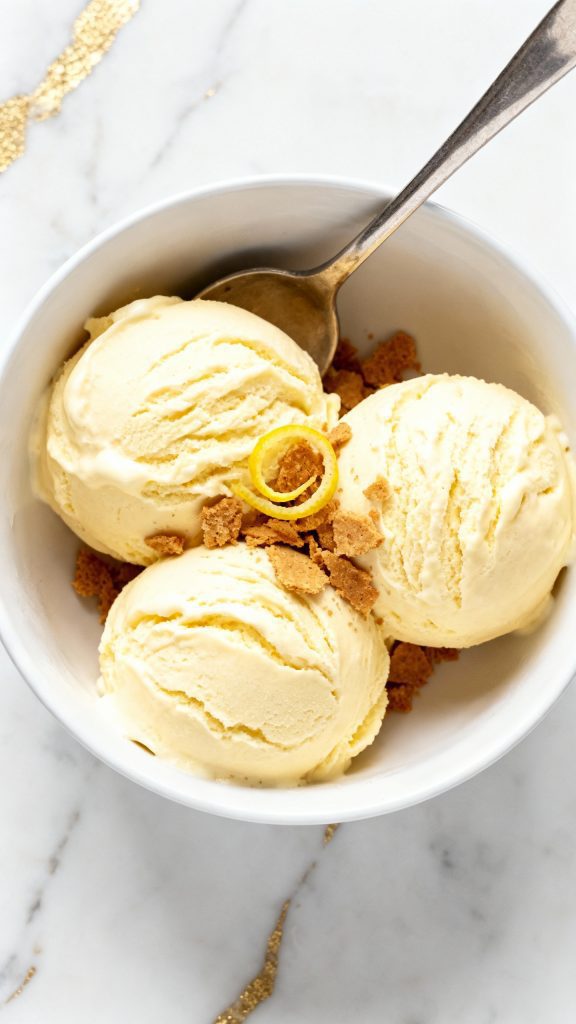 Ninja Creami Lemon Cheesecake Protein Ice Cream - Bean Leaf Cup