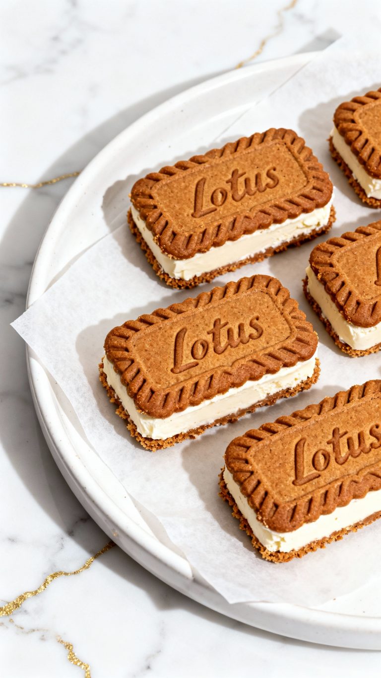Biscoff Ice Cream Sandwiches