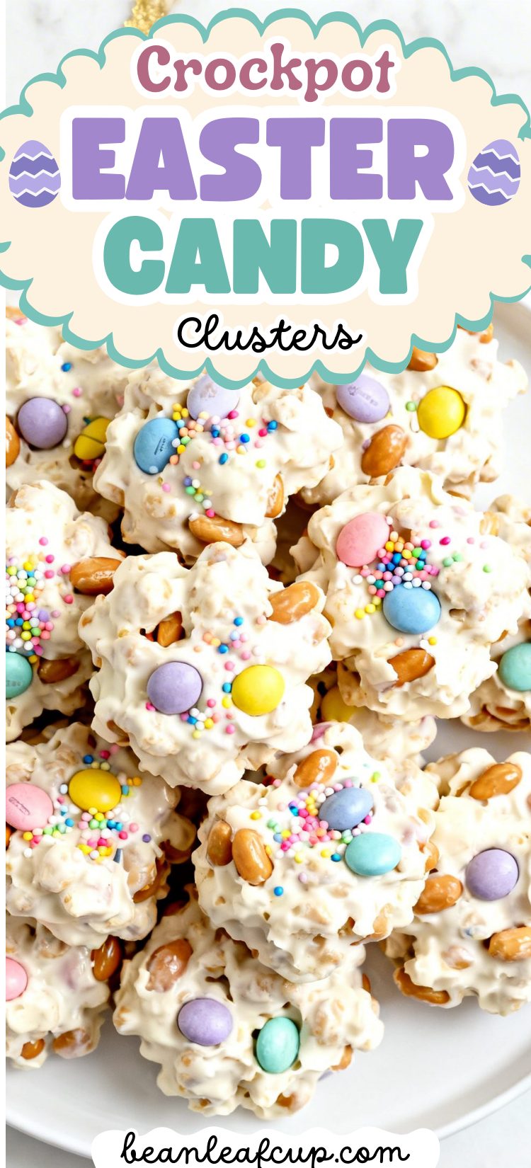 Crockpot Easter Candy Clusters - Bean Leaf Cup